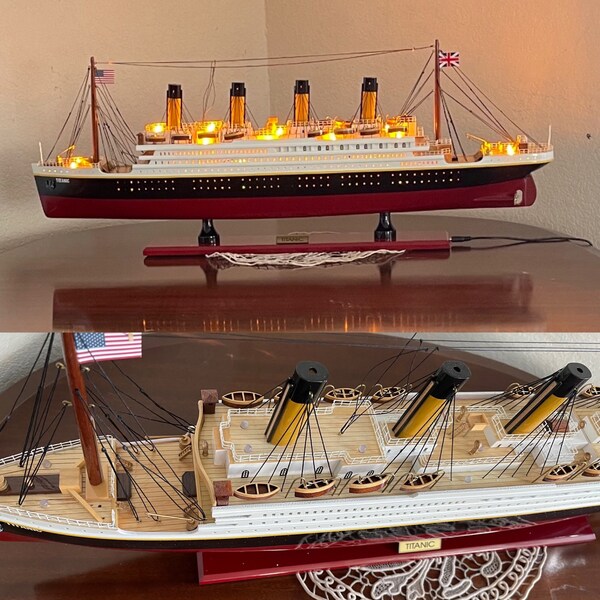 RMS TITANIC Model- Titanic Model Cruise With LIGHTS 80cm (31.5 ...