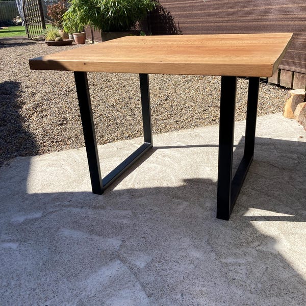 Chunky Industrial Steel Dining Kitchen Table Legs 710mm Tall - Metal ...