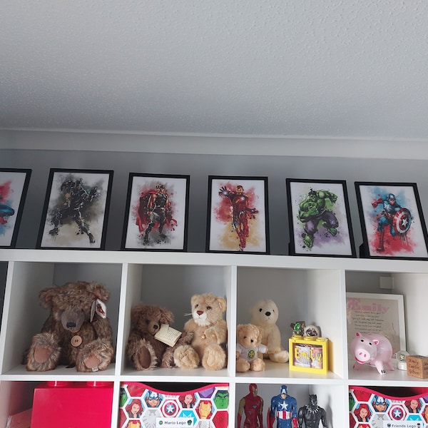 Superhero Splash Artwork Prints: Comic Book Wall Art - Etsy