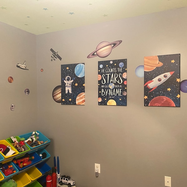 Watercolor Outer Space Printable Wall Art, Digital Download, Outer ...