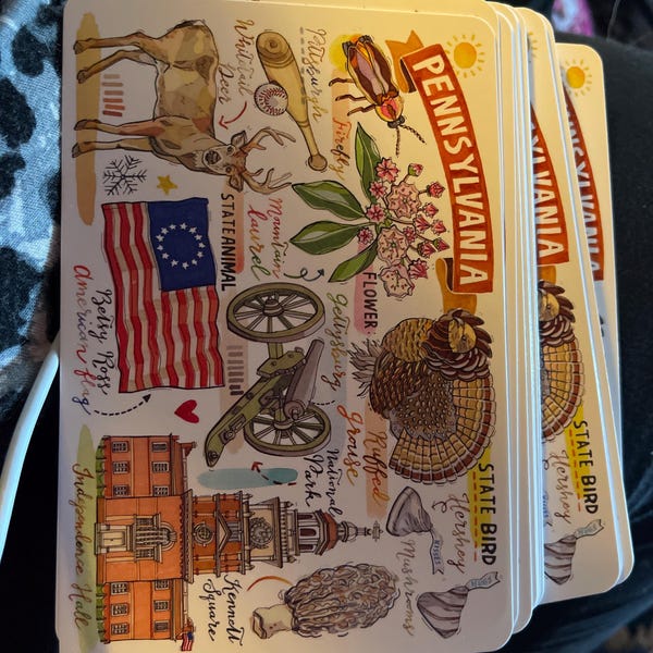 Pennsylvania State Postcard. - Etsy