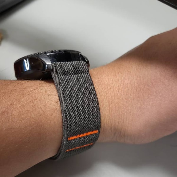 Multicolor Nylon Fabric Smart Watch Band Sport Fitness Quick on Loop ...