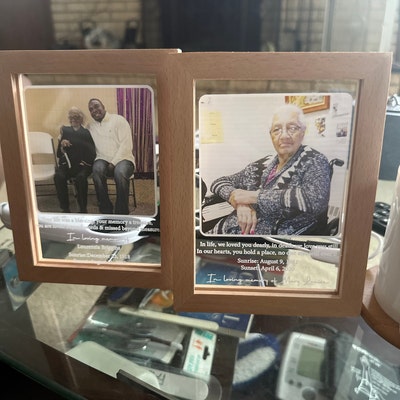 Acrylic Picture Frame With Light, Personalized Stand, Christmas Gifts ...