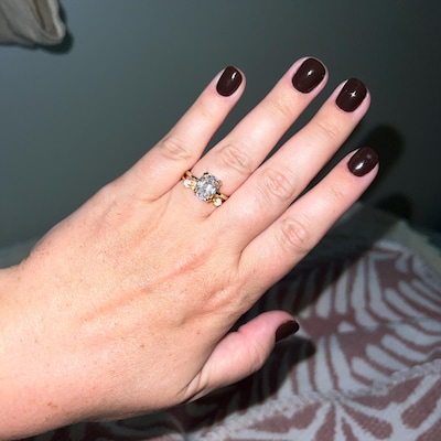 Onyx Ring, Open Ring, Gold Band Ring, Stacking Ring, Stackable Ring ...