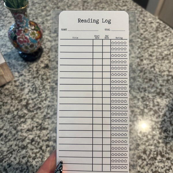 Library Card Bookmark, Reading List Bookmark, Vintage Library Bookmark ...