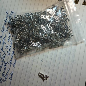 50 Heart Charms,love Pendant,made With Love, Antique Silver Tone,double ...