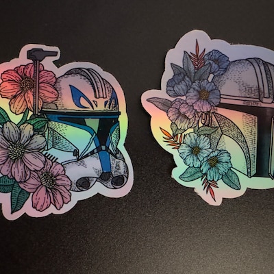 Star Wars Bad Batch Holographic Vinyl Stickers laptops//party Favors ...