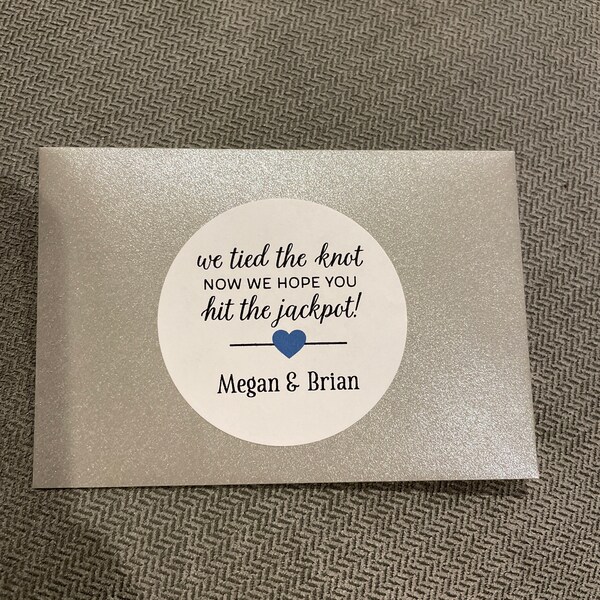 Personalized Wedding Favor - Hit the Jackpot, Unique Lottery Gift for ...