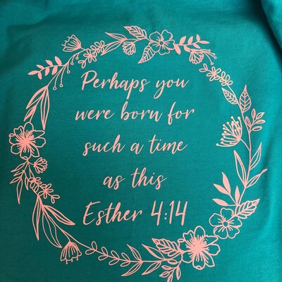 Esther 4:14 Svg, God Svg, Scripture Svg, Wreath Svg, You Were Created ...