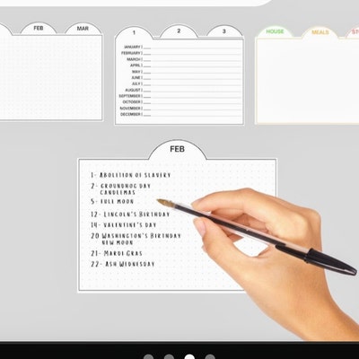 4x6 Just Get Started Card Deck, Index Card Planner, Home Management ...