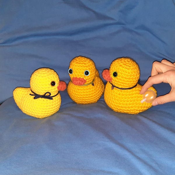 NO SEW - Rubber Duck Amigurumi Crochet Pattern, Duck, Duckie, Bird ...