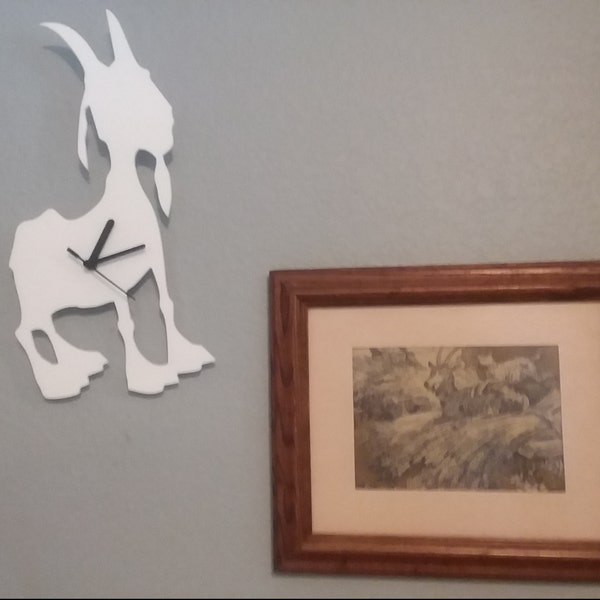Goat - Silhouette Wall Clock - Etsy