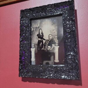 Ornate Black Lacquer Picture Frame Vintage Victorian Gothic Style A4 A3 ...