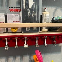Hanging Longarm Ruler Rack, 14 Slot, Pick a Size, for Longarm Quilting ...