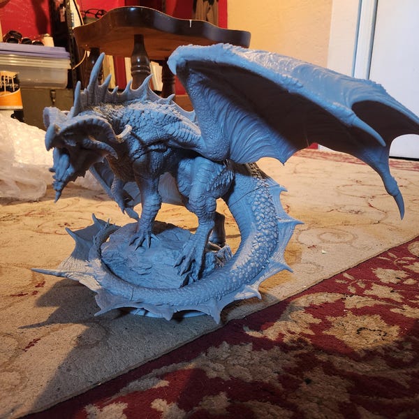 Chromatic Red Dragon Miniature - Rescale Miniatures - Dnd Miniatures ...