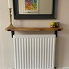 Hand Crafted Rustic Reclaimed Solid Pine Timber Radiator Shelf With ...