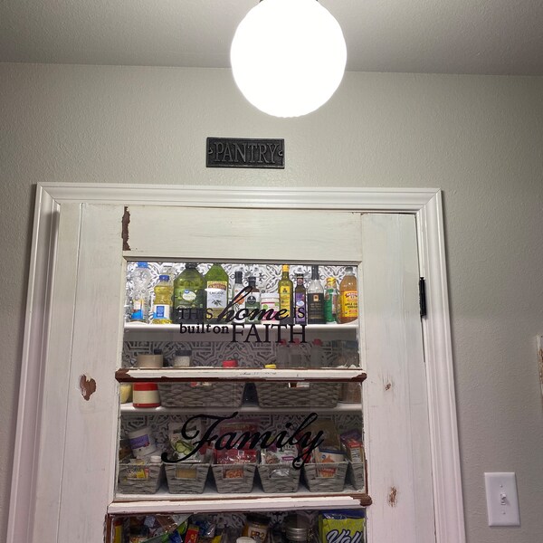 Plaque - Pantry Sign - Cast Plaque - PANTRY - Door Sign - Bathroom Sign ...