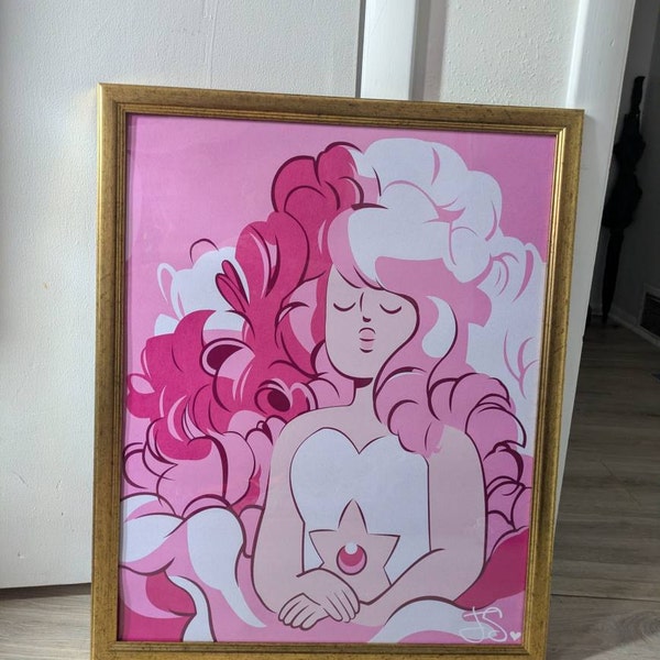 Steven Universe: Rose Quartz Portrait - Etsy