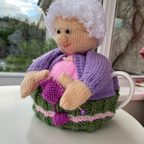 Tea Cosy Knitting Pattern. PDF Digital Download.knitting Nana Tea Cosy ...