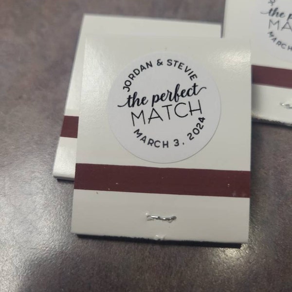 The Perfect Match Stickers for Wedding, Shower, Engagement Party - 63 ...