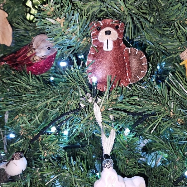 Handmade Felt Beaver Christmas Tree / Nursery / Home Decoration - Etsy