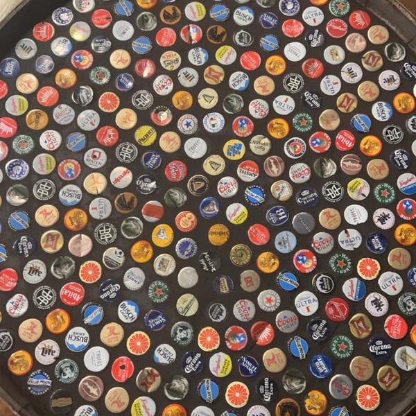 50 Different Bottle Caps, Variety Pack, Used Bottle Caps, Beer Bottle ...