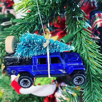 Ford Ranger Raptor Truck Carrying Christmas Tree2019 Red Ford - Etsy