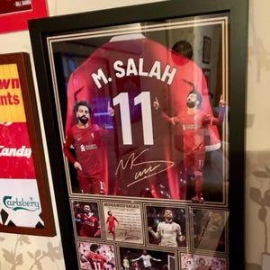 Liverpool FC Icon MOHAMED SALAH Football Shirt Back Print / Poster ...