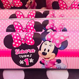 Minnie Mouse Backdrop, Minnie Mouse Banner, Minnie Mouse Printable ...