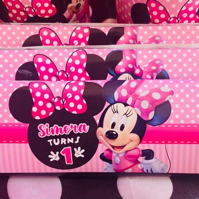 Minnie Mouse Backdrop, Minnie Mouse Banner, Minnie Mouse Printable ...