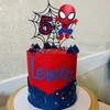 Personalised Spider-man Spidey Inspired Cake Topper (number Only) With ...