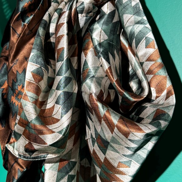 Wild Rag Floral Tooled Leather Light Tan Cowboy Western Neck Scarf ...