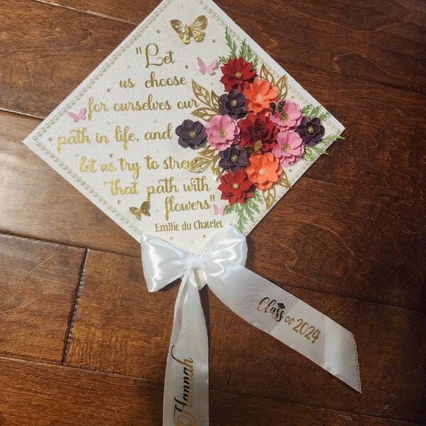 Custom Bible Verse Graduation Cap Topper, Customize Grad Cap Paper ...