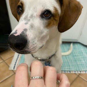 Paw Print Ring Dog Ring Personalized Pet Ring Paw Print | Etsy