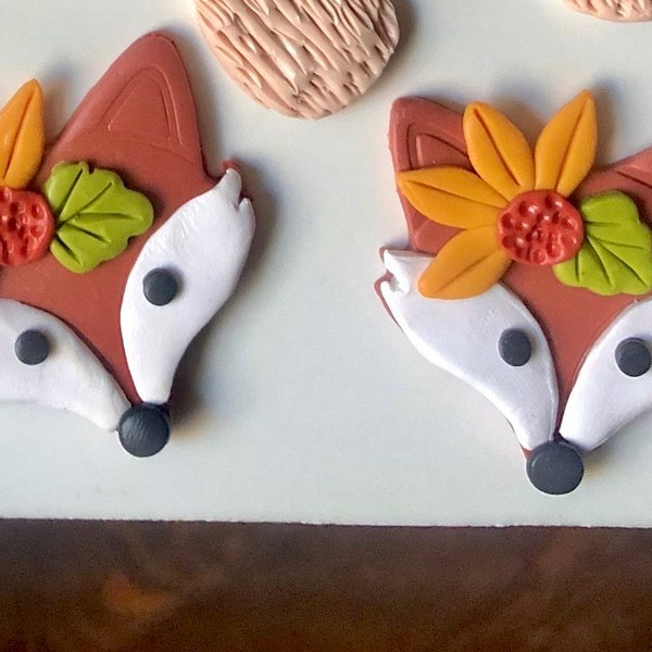 Fox Face Clay Cutter | Fox Clay Earring Cutter (embossing) | Halloween ...