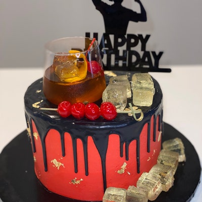 Bartender Happy Birthday 225-A408 Cake Topper - Etsy