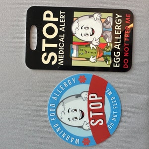 Custom Food Allergy Stickers for Lunch Boxes Labels School - Etsy