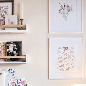 Rainbow Animal Alphabet Poster, PRINTABLE Wall Art, ABC Poster, Kids ...