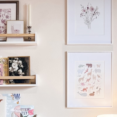 Rainbow Animal Alphabet Poster, PRINTABLE Wall Art, ABC Poster, Kids ...