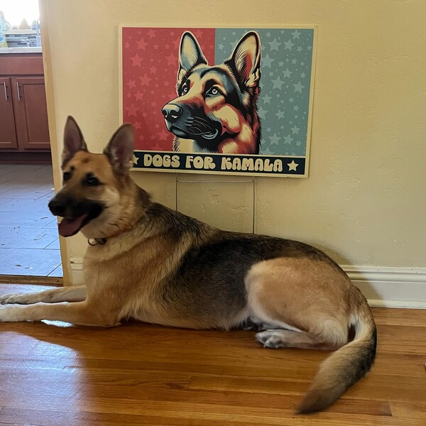 Dogs for Kamala Yard Sign, Dog Moms for Harris Sign, Dog Dads for ...