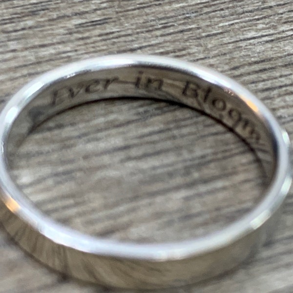 Personalized Ring Engraving, Ring Order Add-on — Custom Deep Laser ...