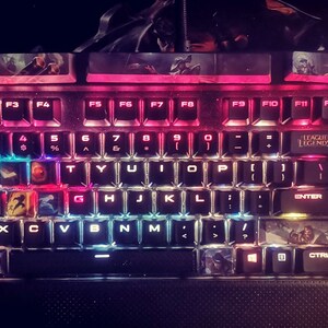 Valorant 115 Keysjett Full Set Keycaps Set OEM Profile Keycaps Artisan ...