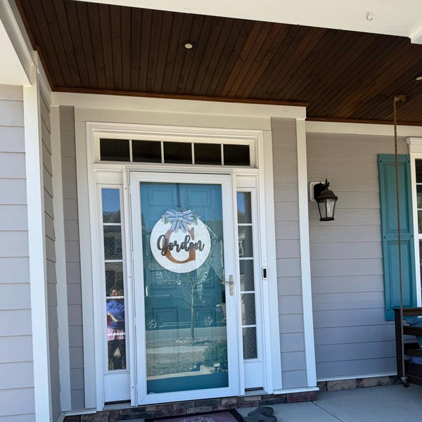 Last Name Front Door Sign|last Name Door Sign|welcome Sign|last Name ...