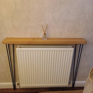 Rustic Radiator Shelf Console Table - Etsy UK