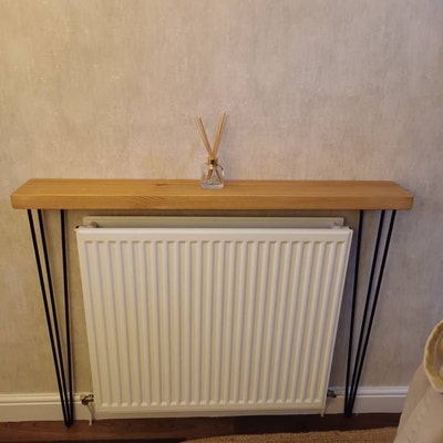 Rustic Radiator Shelf Console Table - Etsy UK