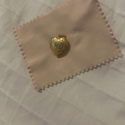 Heart Locket Jewelry Gold Necklace Sign Lovers Gift for Her Woman Love ...