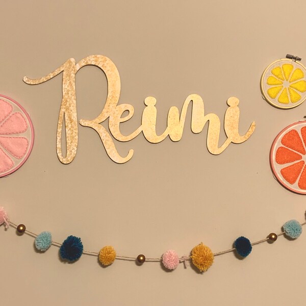 Custom Script Word Cutout-multiple Sizes- Wood Craft Supply - Hanging ...