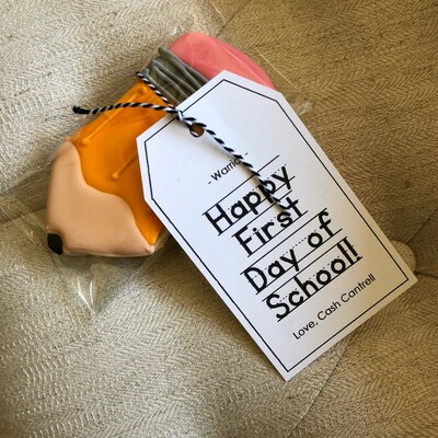 Teacher Back to School Printable Editable PDF Gift Tag Kindergarten ...