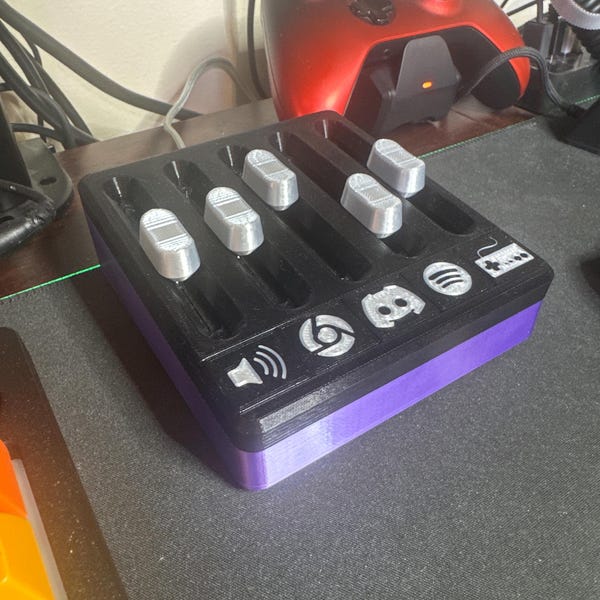 PC Audio Mixer and Stream Deck Stand | Streamdeck | Deej | Elgato ...