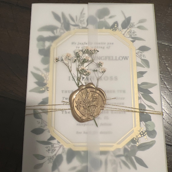 Half Round Printed Wedding Menu With Place Card, Minimalist Design Menu ...